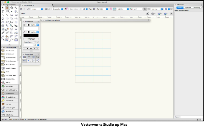 Vectorworks werkomgevingen